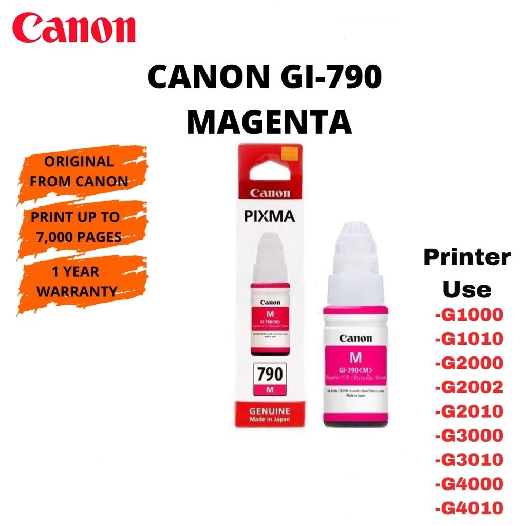 PIXMA G1000 G1010 G2000 G2002 G2010 G3000 G3010 G4000 G4010 Canon gi790 ...