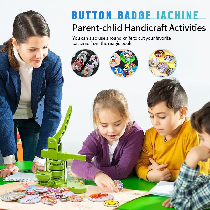 Creative Pin Maker Machine 58mm Set Diy Button Pin Machine Handmade ...