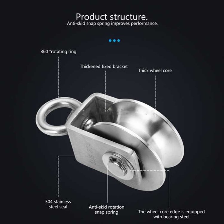 Durable 304 Stainless Steel V/U Type Pulley for Sliding Gates and ...