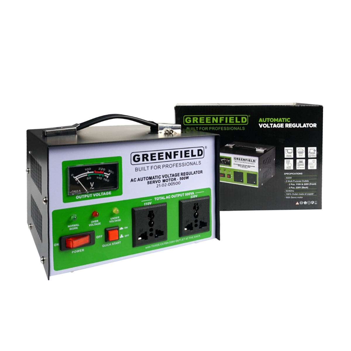 Greenfield AVR Servo Motor 500W - Minimal Damage in Packaging | Shopee ...