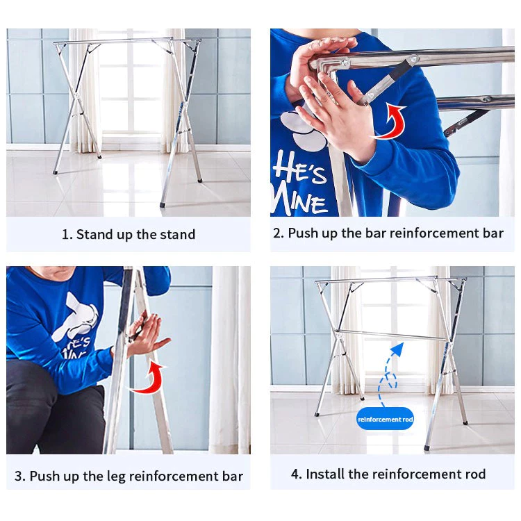 Movable Drying Rack Foldable Sampayan Stainless Steel Foldable ...