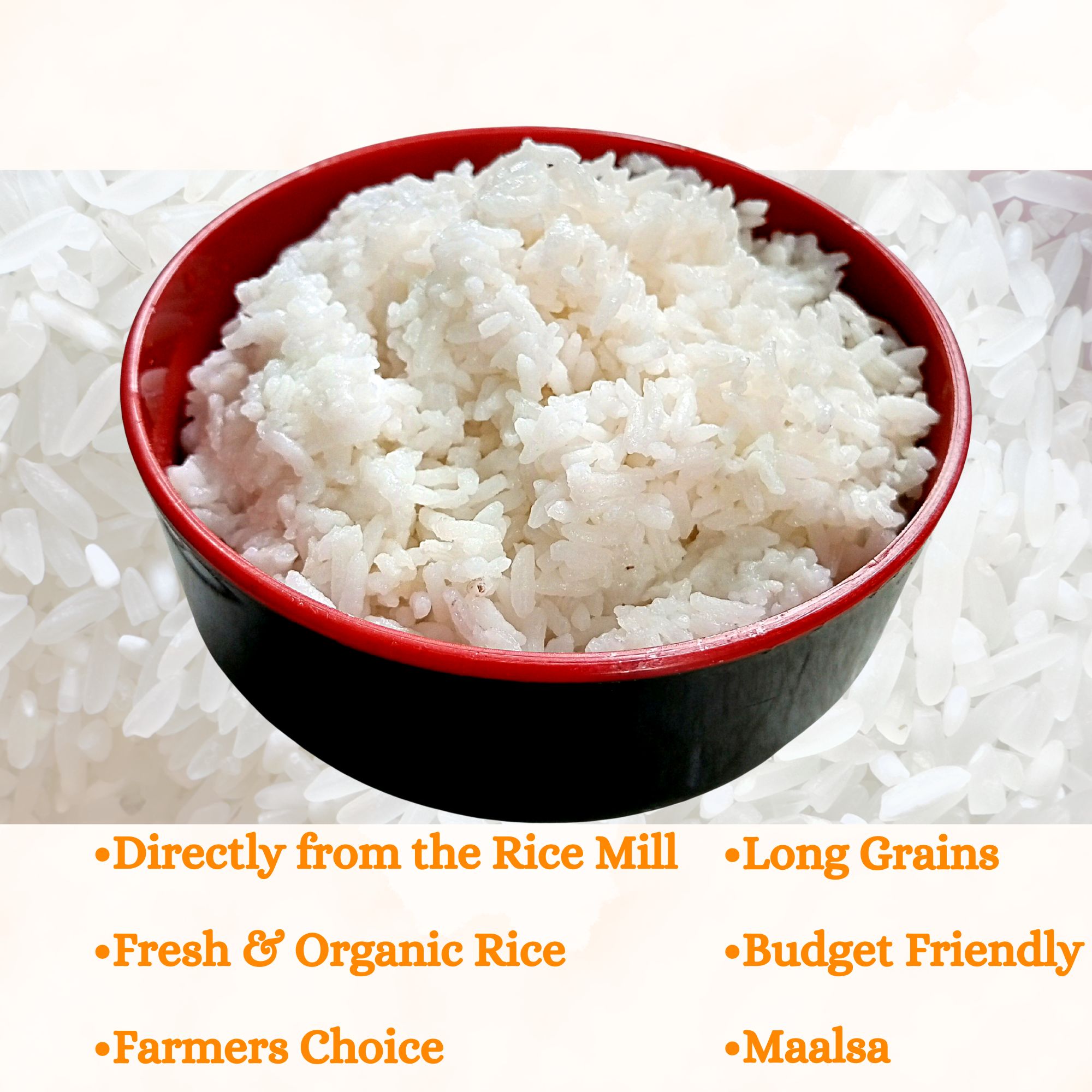 DAILY CHOICE Ordinary Local White Rice Organic 50kg LAON 70% Whole ...