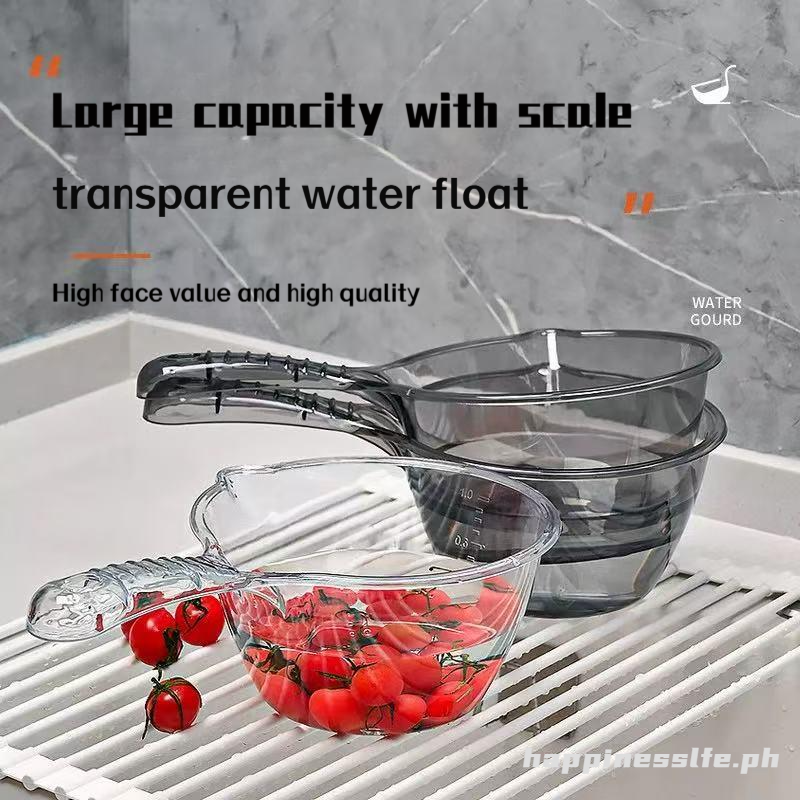 PET Transparent Water Dipper Clear Tabo Aesthetic Transparent Scooper ...