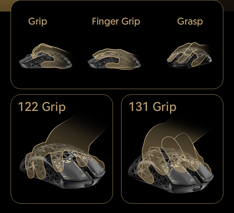 ATTACK SHARK R5 Ultra PAW3950MAX Carbon Fiber Wireless 8K Gaming Mouse ...