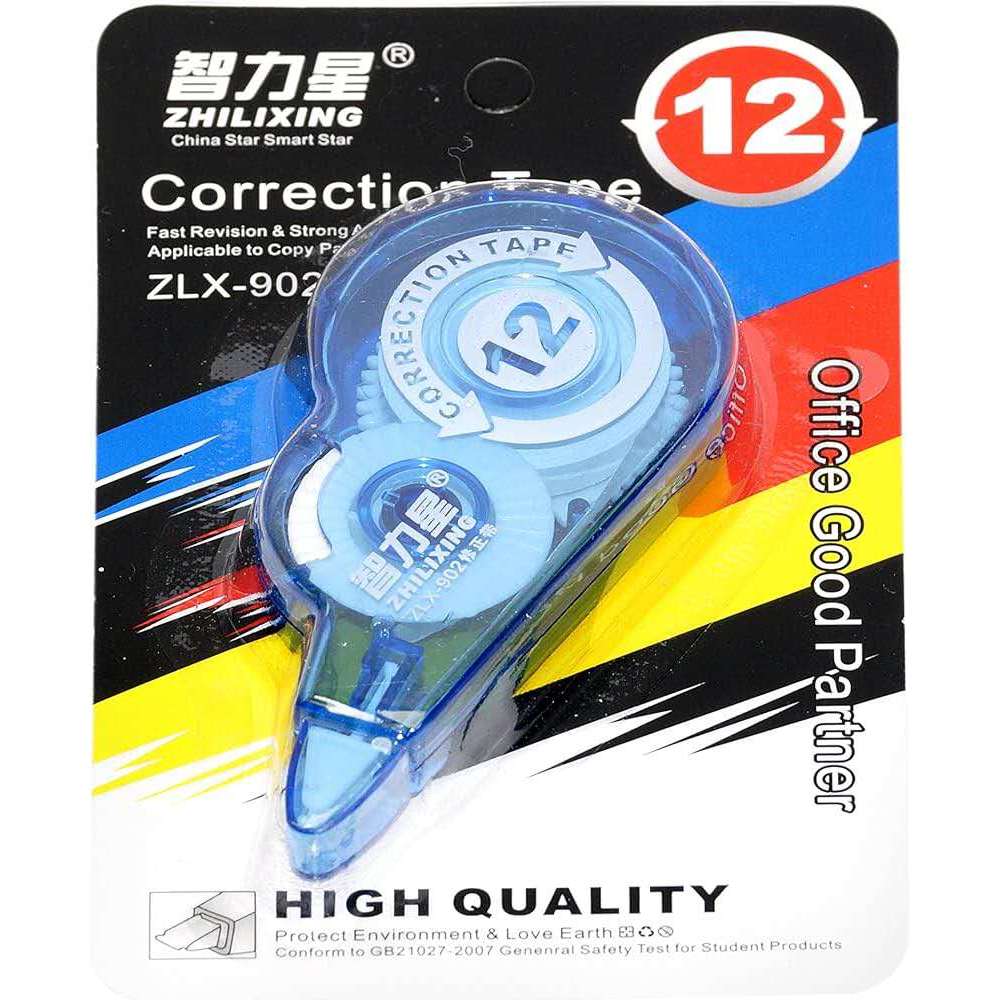 JIMS 12M CORRECTION TAPE SCHOOL SUPPLIES OFFICE SUPPLIES ( SOLD BY 3PC ...