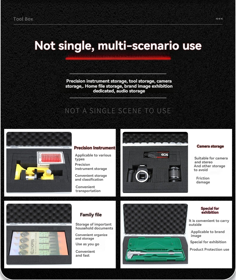 Portable Aluminum Alloy Tool Box Insurance Box File Cabinet Hardware ...