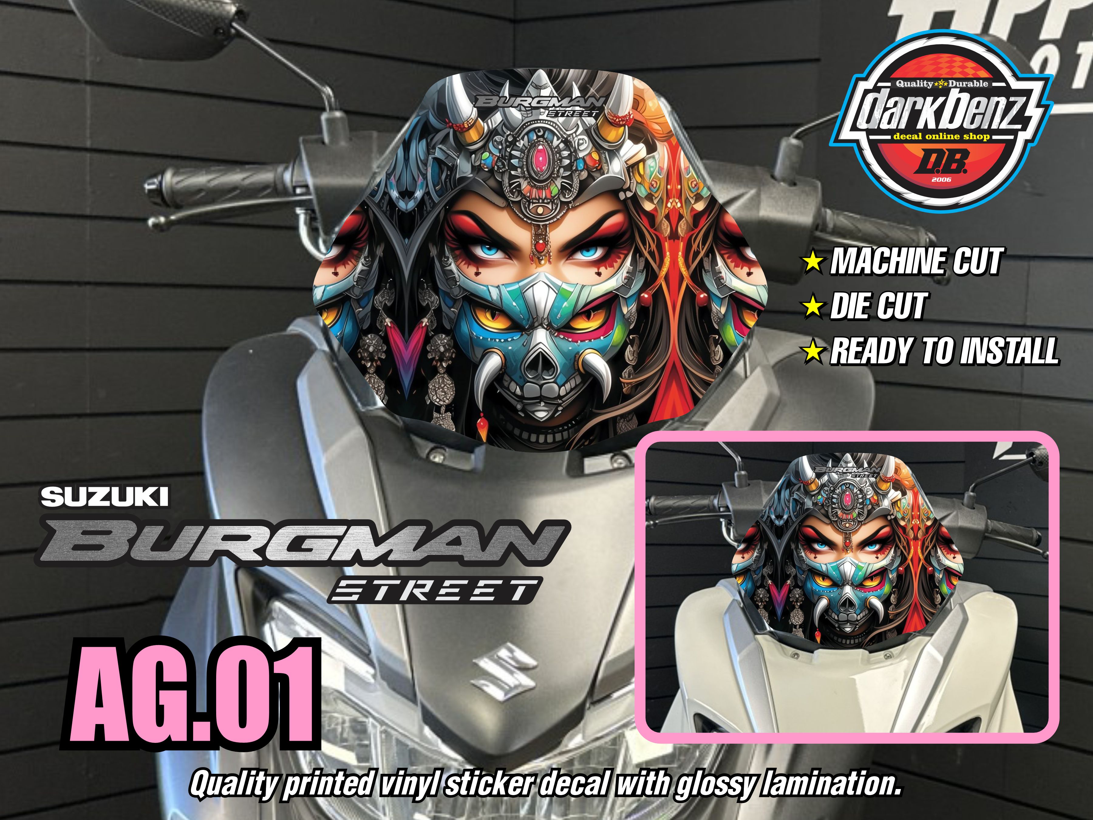 Suzuki Burgman Street & EX New Concept Quality Printed Sticker Decal ...