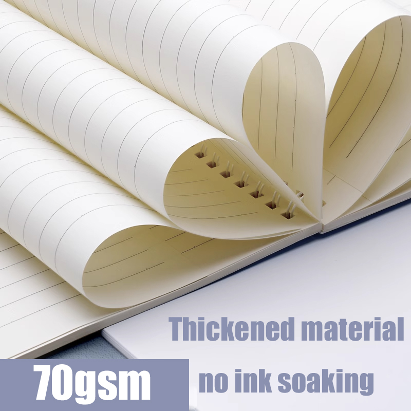 Fanvin A5 loose-leaf notebook with 60 pages, spiral binding, 70GSM ...
