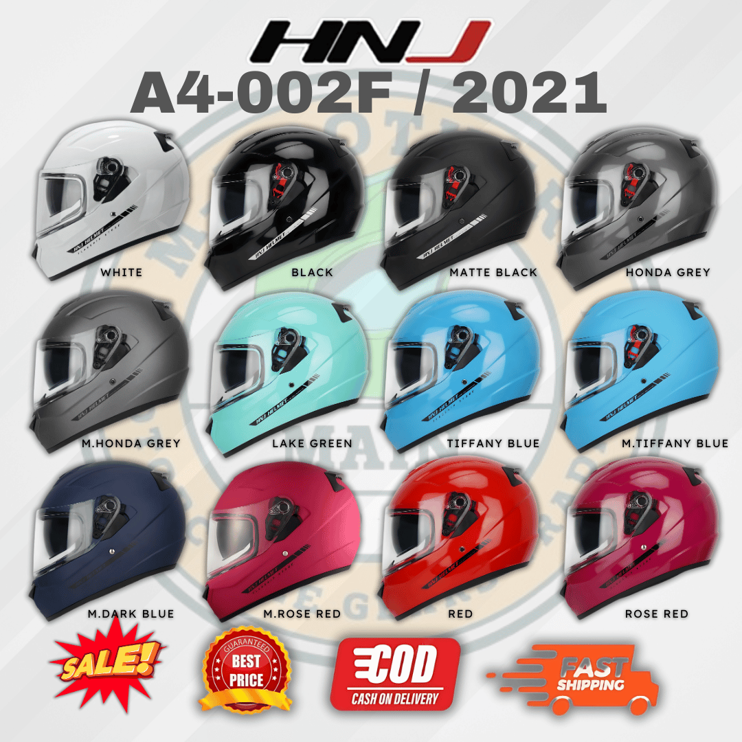 HNJ A4-002F / 2021 (DUAL VISOR) Full Face Helmet For Motorcycle Men And ...
