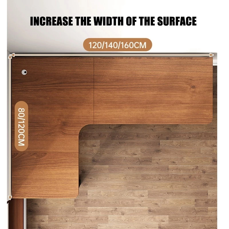 L-Shaped Computer Table Spacious Corner Study Table Office Table Modern ...