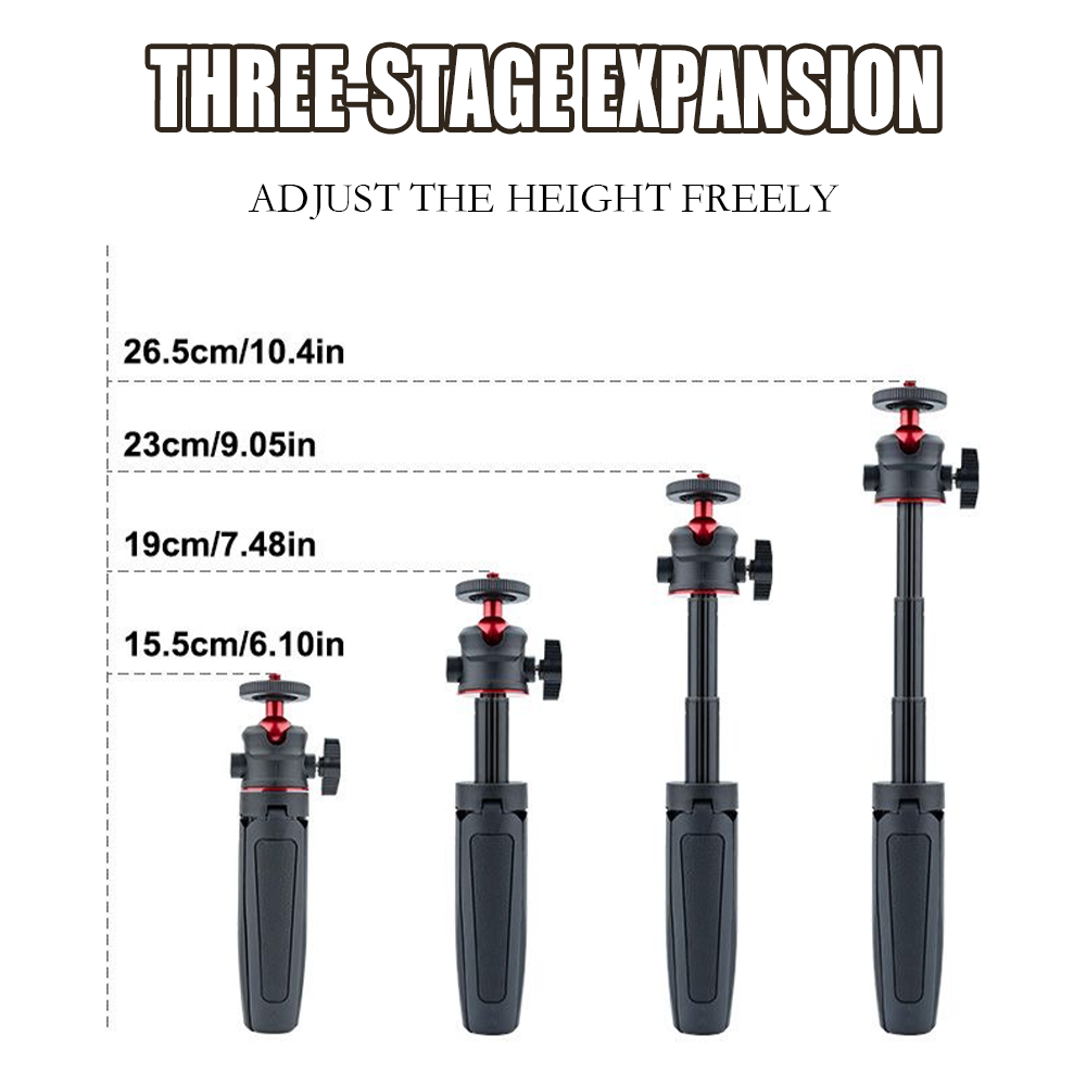Desktop extension tripod portable mini extendable phone camera selfie ...