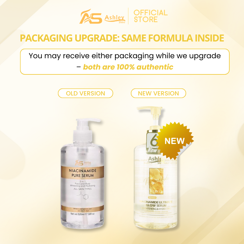 Ashley Shine Niacinamide Pure Serum Moisturizes Whitening Soothes Skin ...