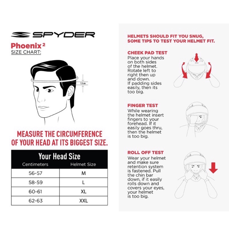 SPYDER Phoenix Fullface Single Visor Helmet | Shopee Philippines