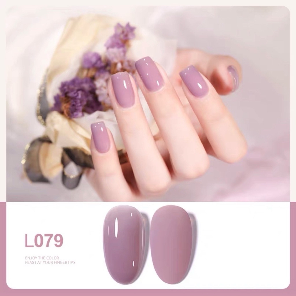 BOLE Dusty pink Rose pink Brown color Lavender Gray gel polish misty ...