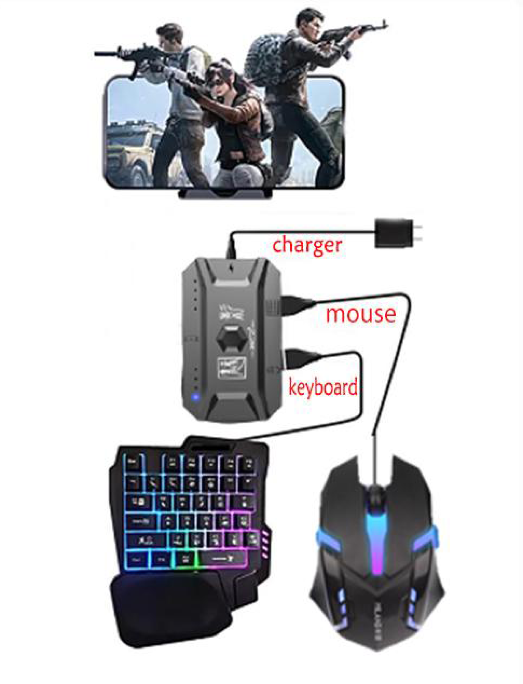 M1 Game keyboard PUBG Artifact Keyboard and Mouse Set Mobile Games ...