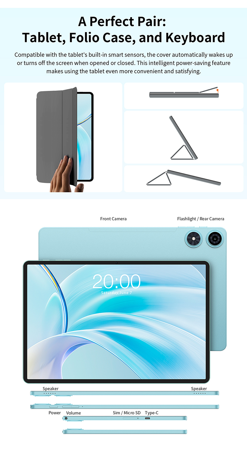 Teclast P50 25New 11" Android 15 Tablet 20GB(8+12) + 128GB Dual SIM ...