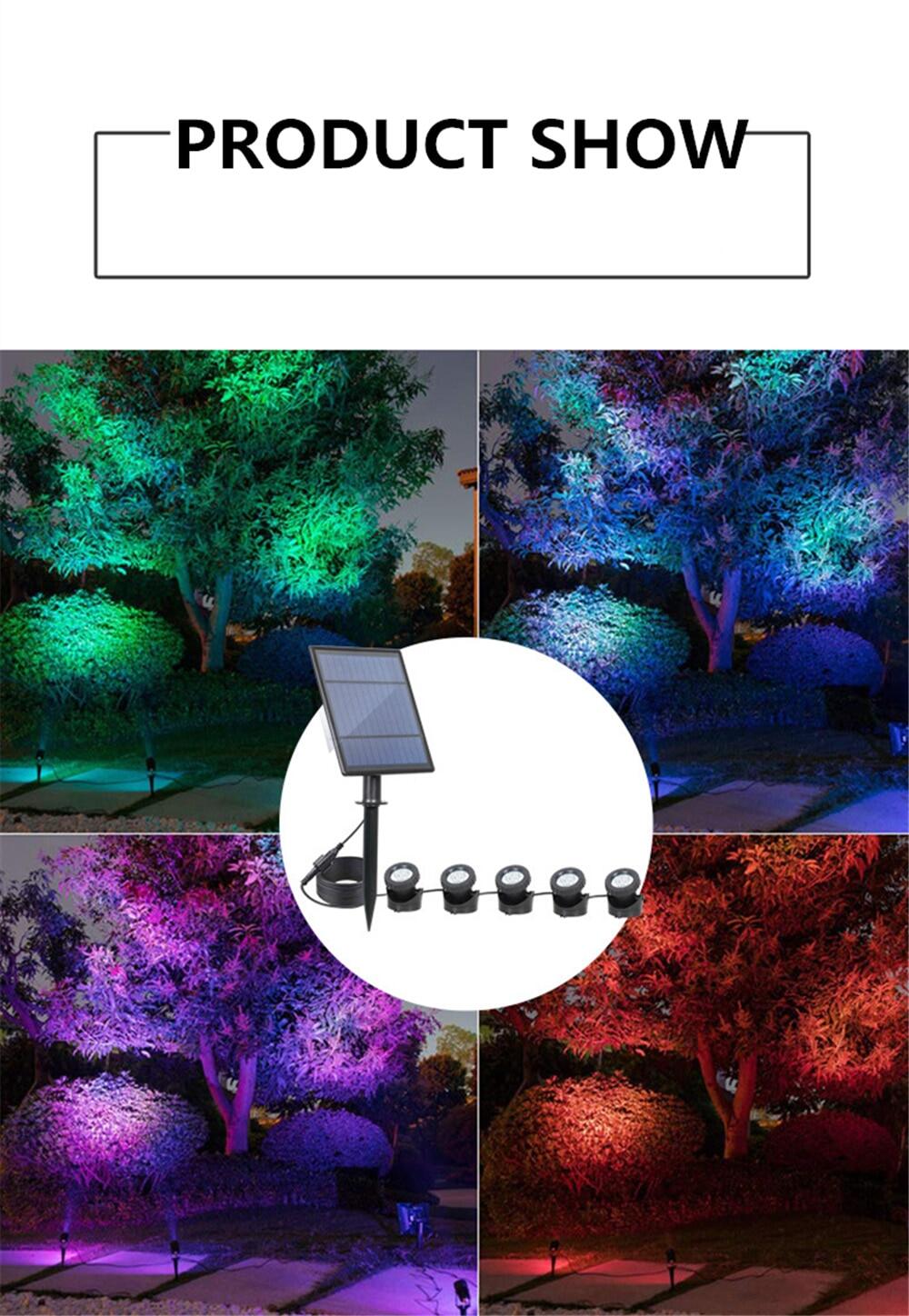 Solar LED Light Underwater Pond Light Waterproof 1/2/3 Submersible ...