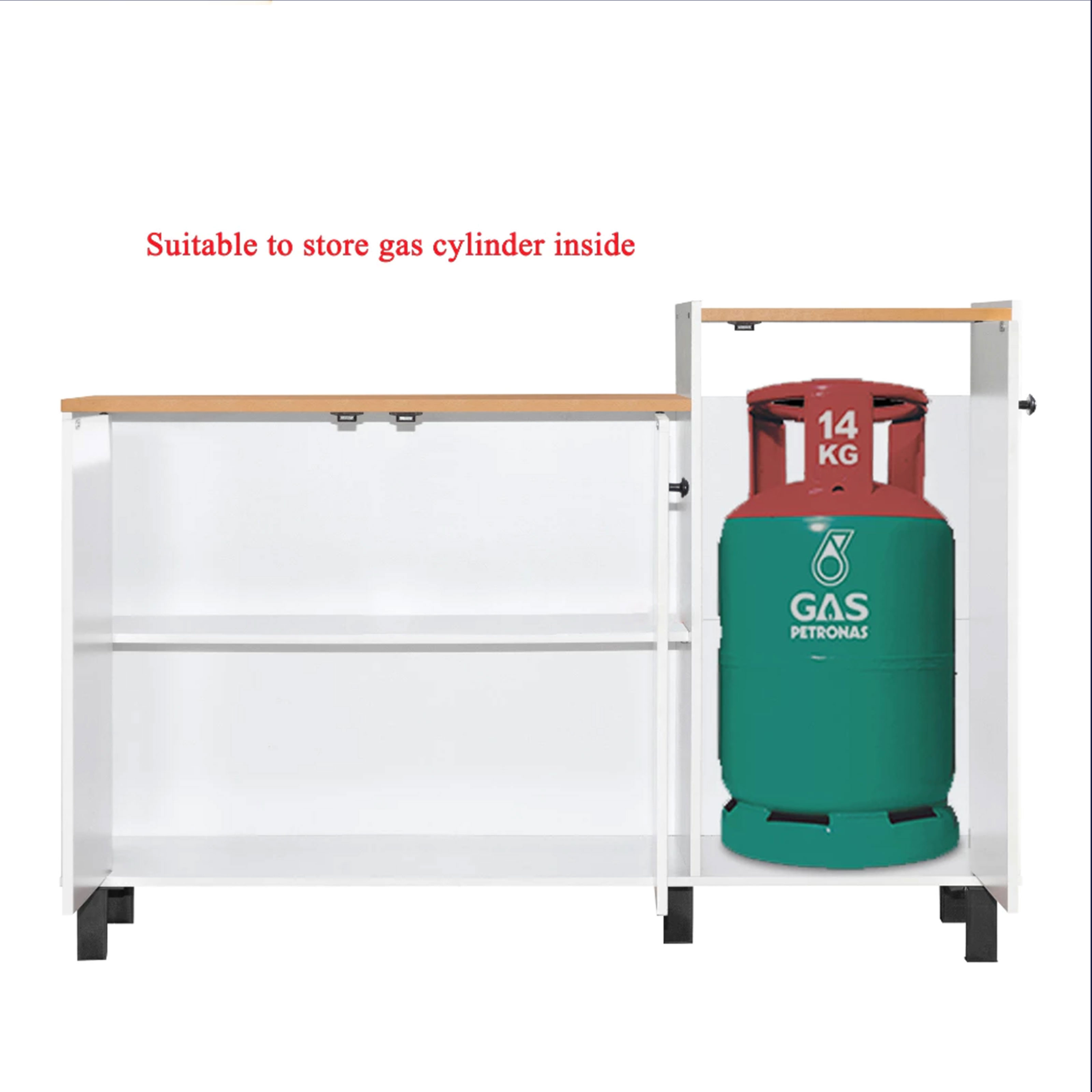 EGOSHOP Kitchen gas cabinet, wooden gas stove, multi-layer gas cabinet ...