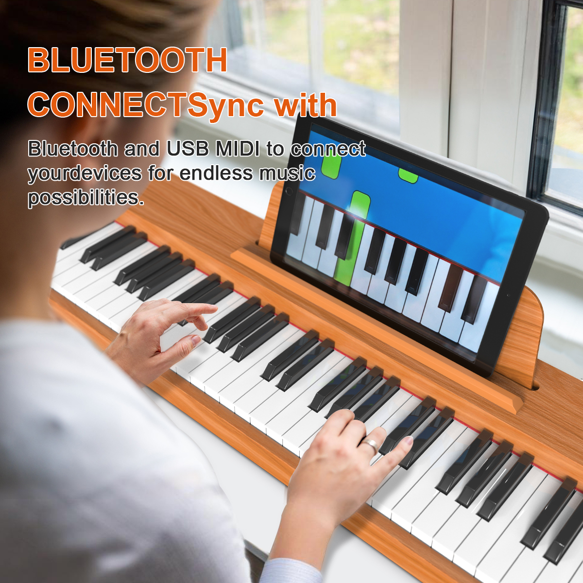 KAWES 88 keys Piano Gravity keyboard Electronic Piano Weighted Digital ...
