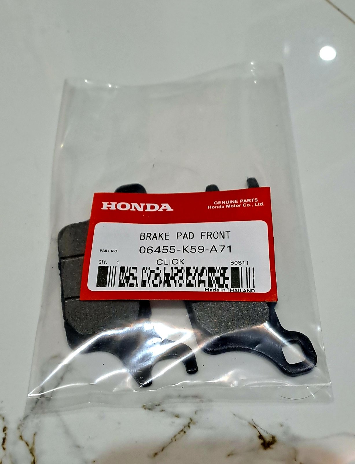 Honda BRAKE PAD for HONDA CLICK V2 - Made in Thailand | Shopee Philippines