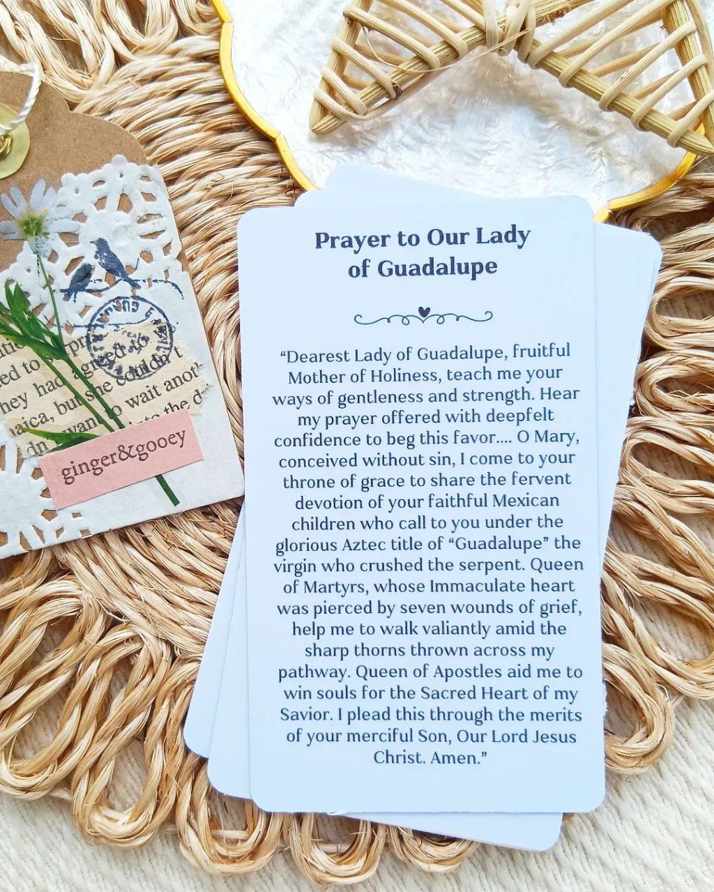 Our Lady of Guadalupe prayer card • stampita | Shopee Philippines