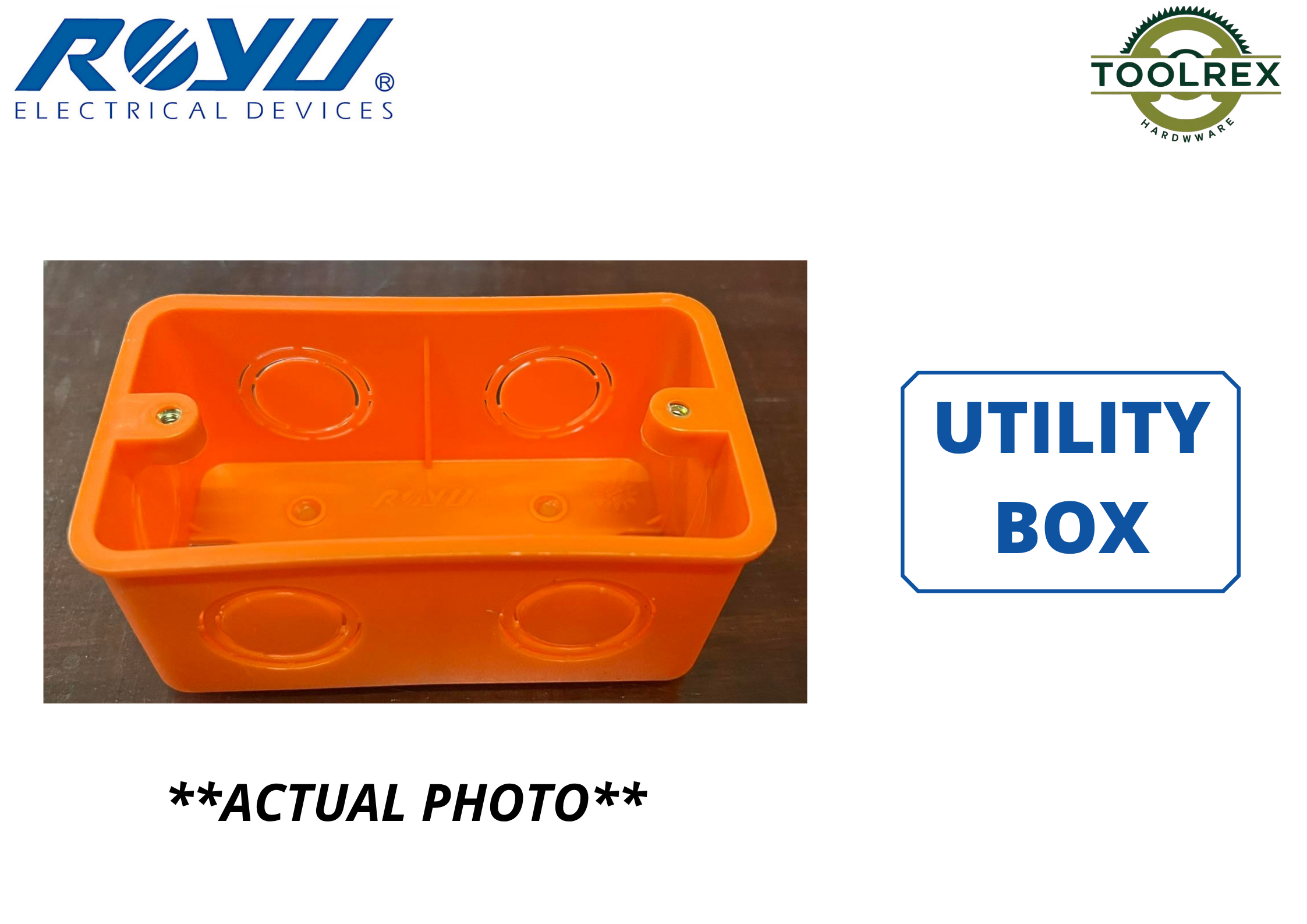 ROYU PVC Junction & Utility Box ( Sold Separately ) | Shopee Philippines