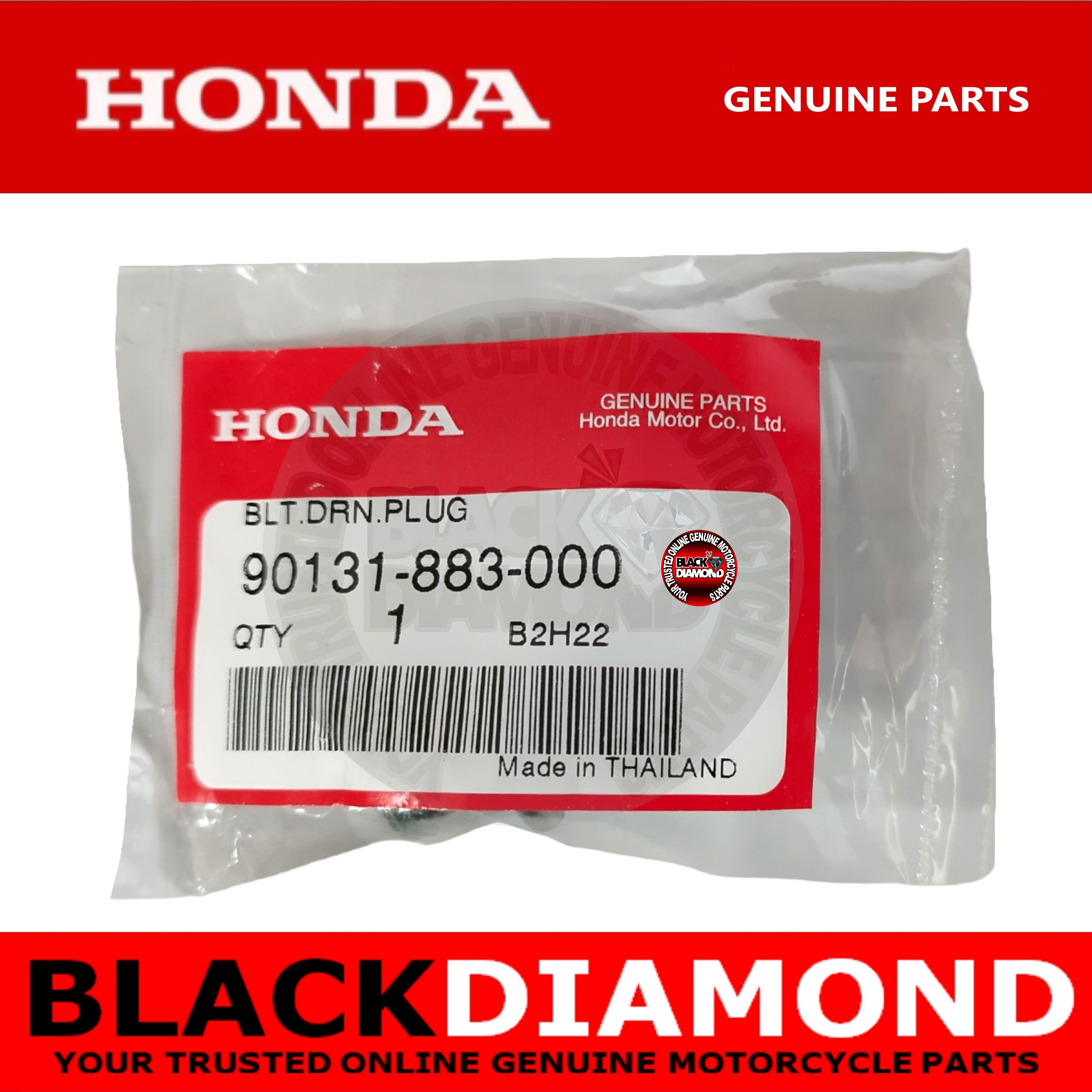 CLICK 125i/150i (V1 & V2) | BOLT, DRAIN PLUG W/ WASHER | PART#: 90131 ...