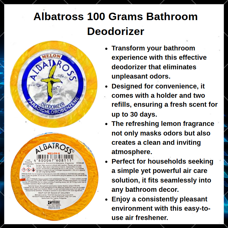 Albatross 100 Grams Bathroom Deodorizer (1PC) | Shopee Philippines