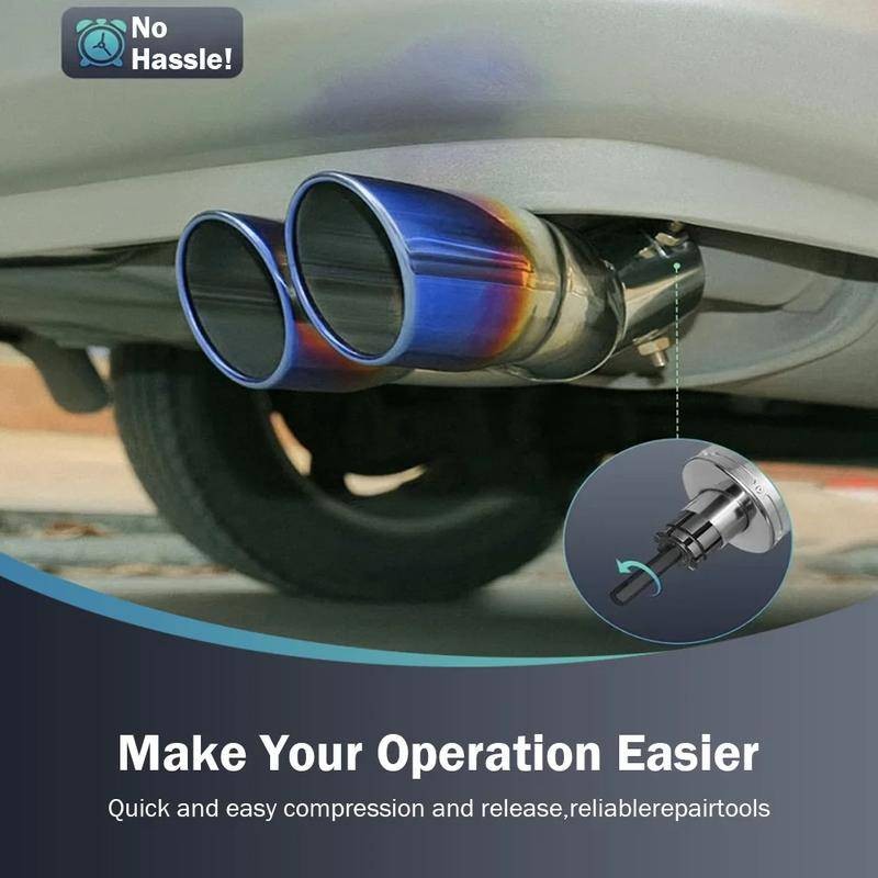 3-piece set of automotive exhaust pipe expanders, exhaust pipe repair ...