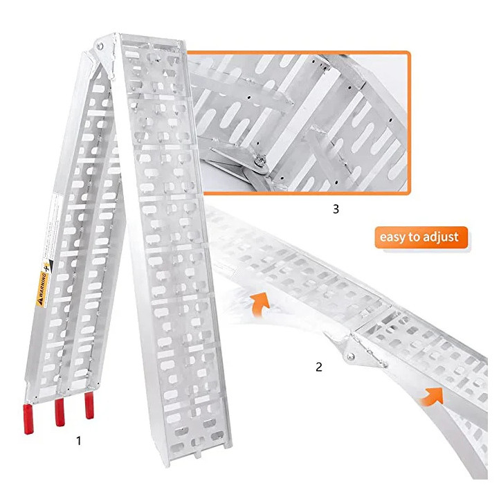 1PCS/1 PAIR Aluminum motorcycle loading ramp, portable ramp, barrier ...