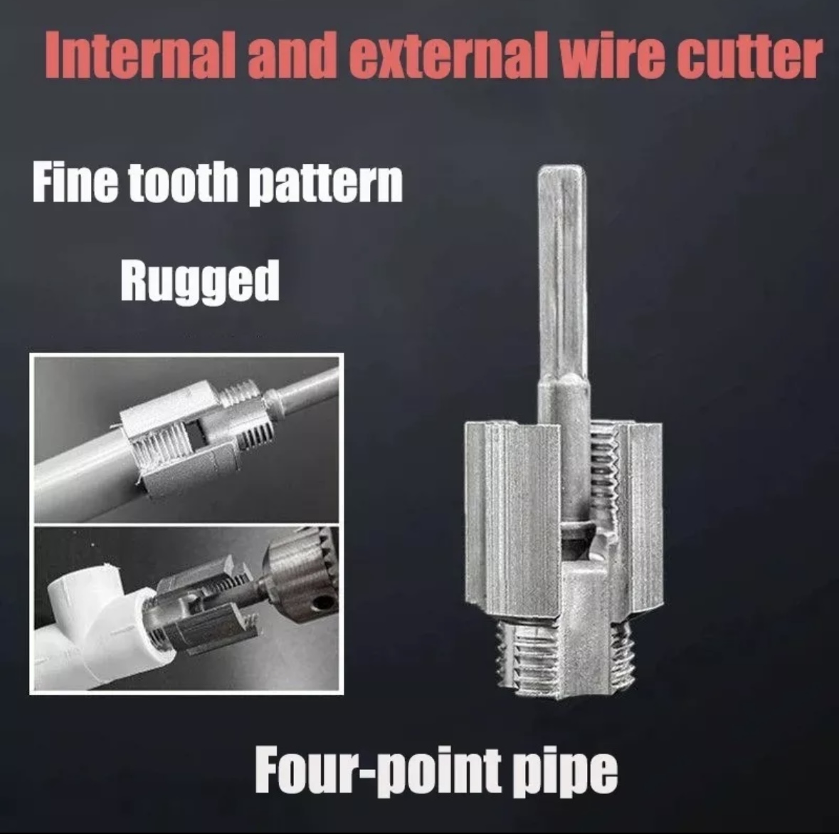 Integrated Internal and External Thread Pipe Drill Tool for PPR Pipes ...