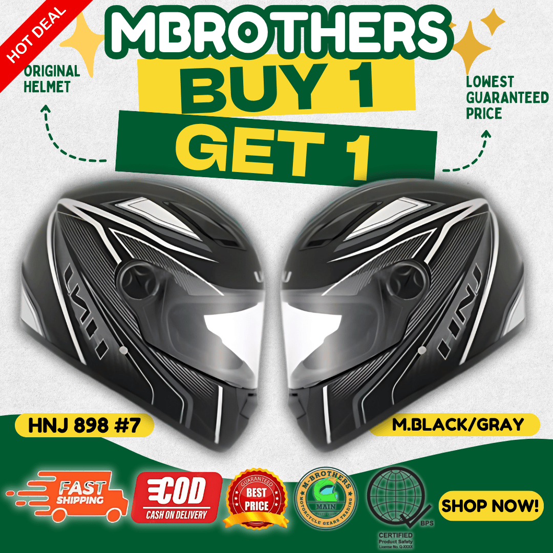 BUY 1 TAKE 1 (HNJ 898 #7) FULL FACE HELMET SINGLE VISOR FOR MEN AND ...
