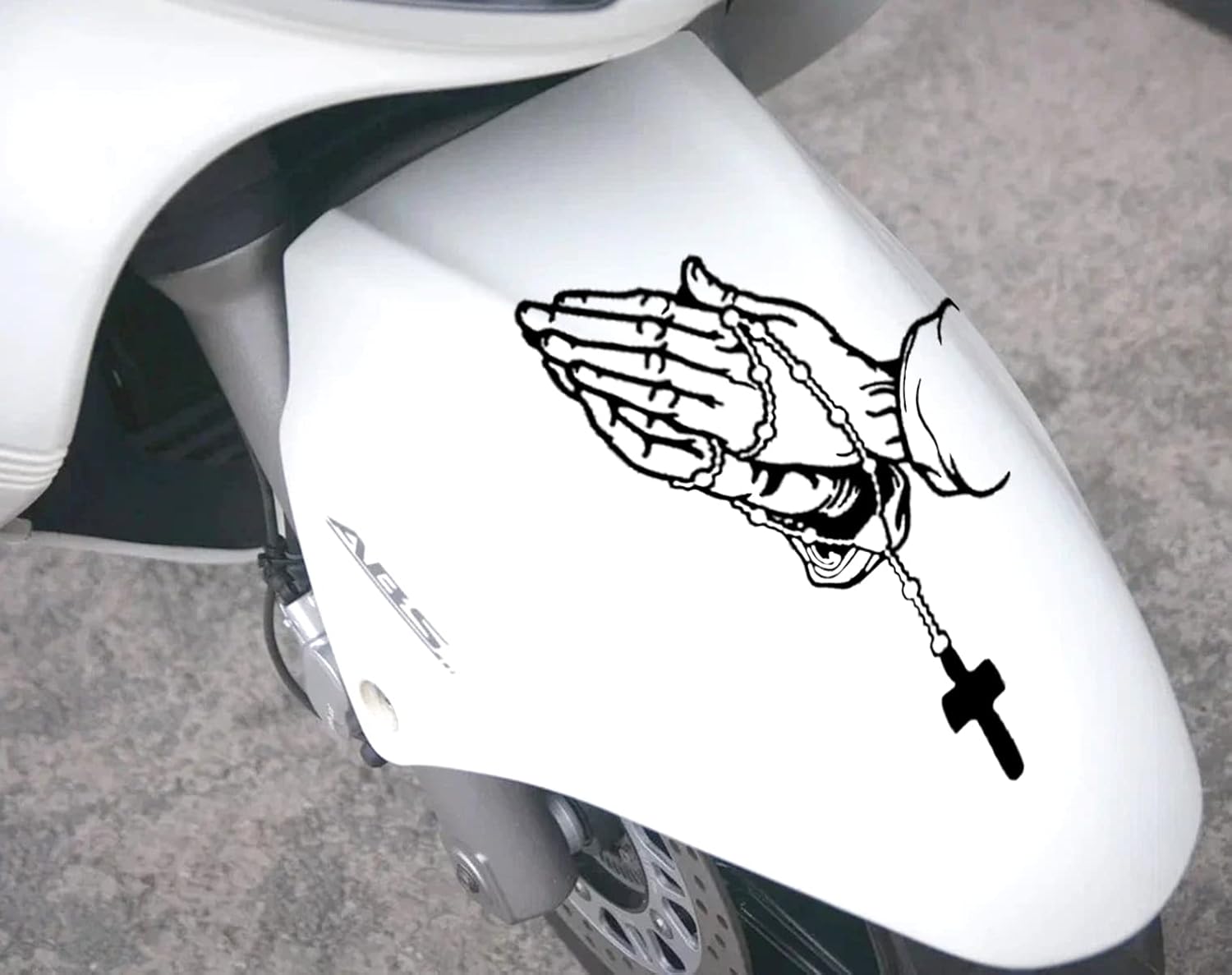 Praying Hands With Rosary Sticker Decals Religious Christian Vinyl ...