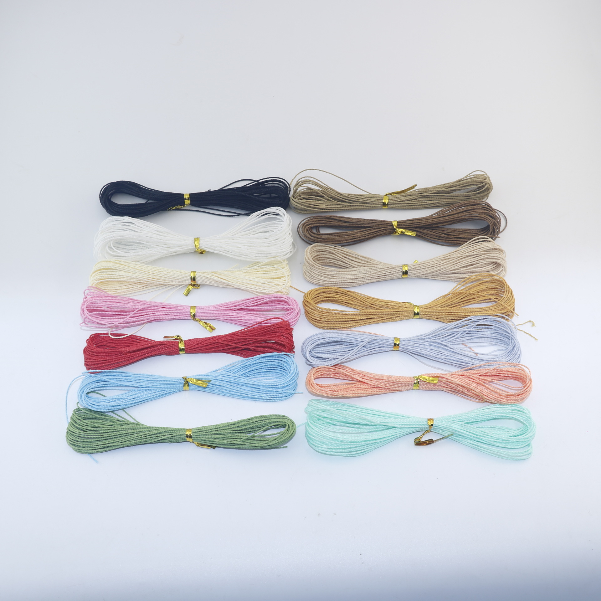 ManilaGo 10m Waxed Thread Wax Cotton Cord String Strap Bead Woven Chain ...