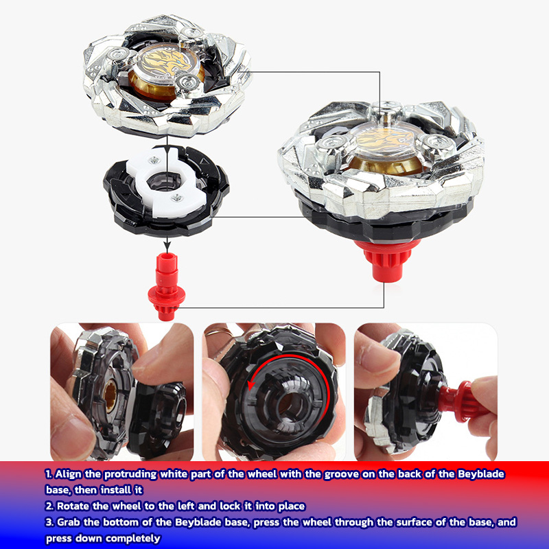 Beyblade X Series Dynamic Spinning Top Alloy Single Beyblade Assembly ...
