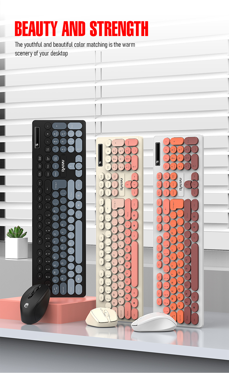 Zeus x Raiku R901 2.4G Wireless Keyboard & Mouse Combo - Colorful ...