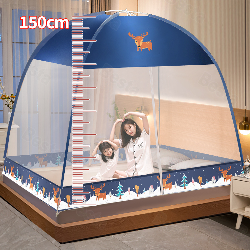Folding Children'S Tent Mosquito Net Single/Double/Large Bed Mosquito ...
