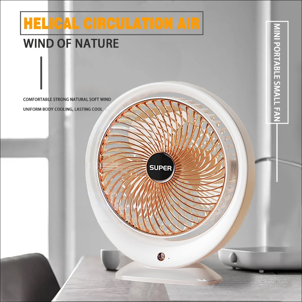 outdoor mini portable electric fan rechargeable USB small desk fan ...
