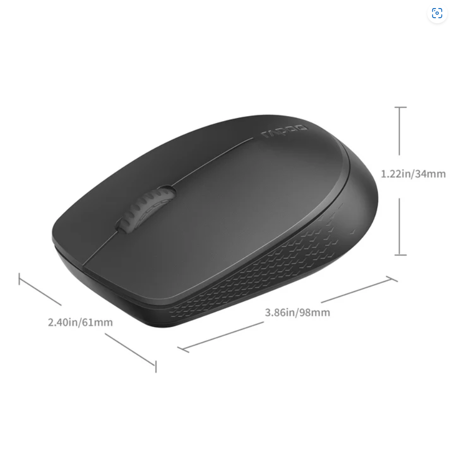 Rapoo M100G Bluetooth Mouse Wireless Slient Mouse for Laptop 1300DPI 2 ...