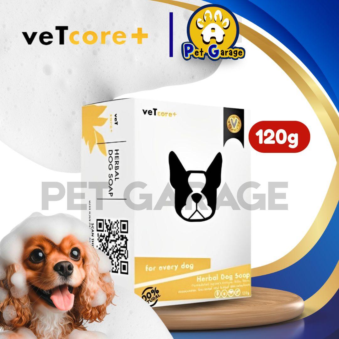 120g Vetcore Plus Herbal Dog Soap All Stages Adult Puppy Anti Tick Flea ...