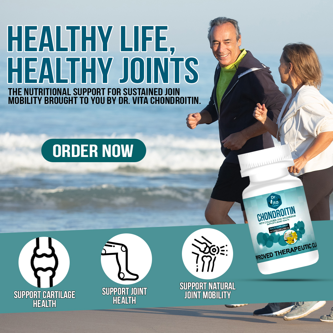 Dr. Vita Chondroitin with Collagen and Magnesium 30 capsules (2 BOTTLES ...