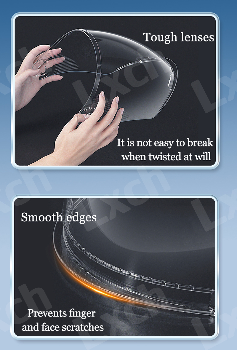 AXK Motorcycle Half Face Helmet For Men And Women HD Double Mirror ICC ...