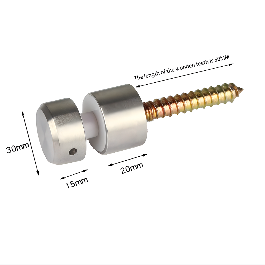 (COD) 8-12mm Glass Clamp / Signage Bolt Stainless Steel 304 | Shopee ...