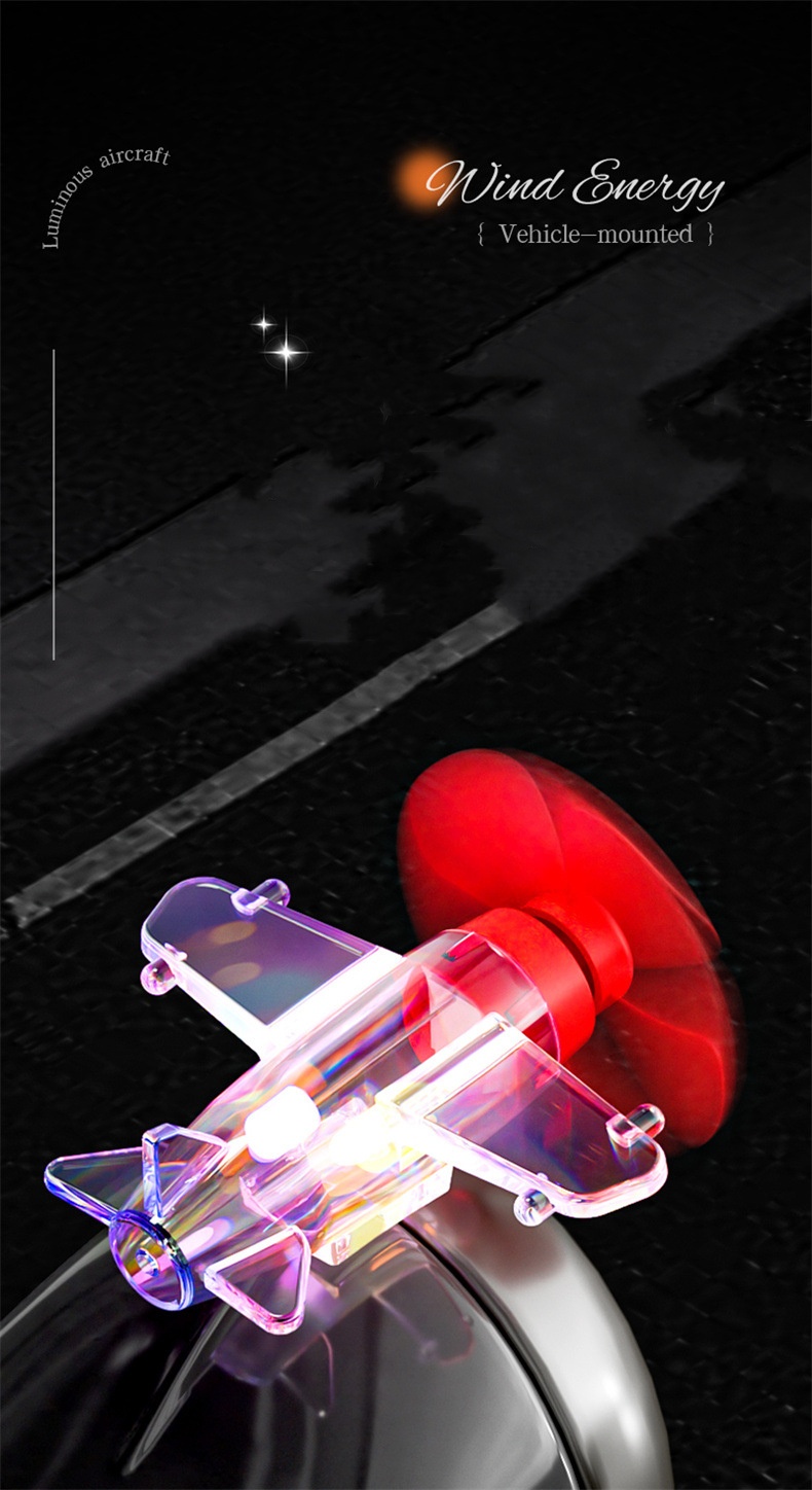 Wind power generation maliit na airplane colored lights bisikleta ...