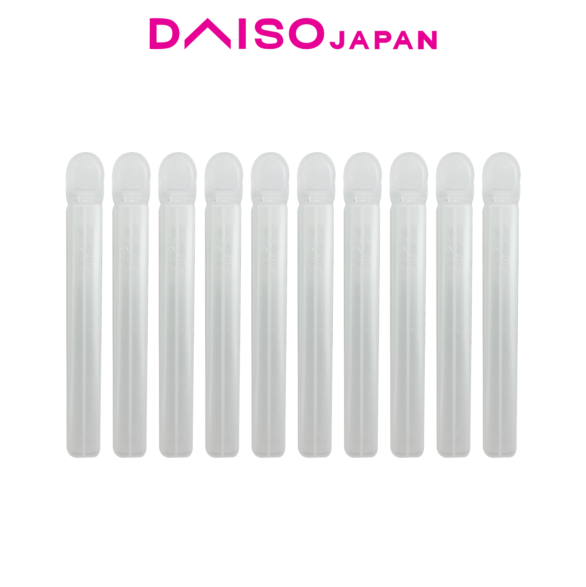 Daiso Clear Sealing Clips 12.5cm (10 pieces) | Shopee Philippines