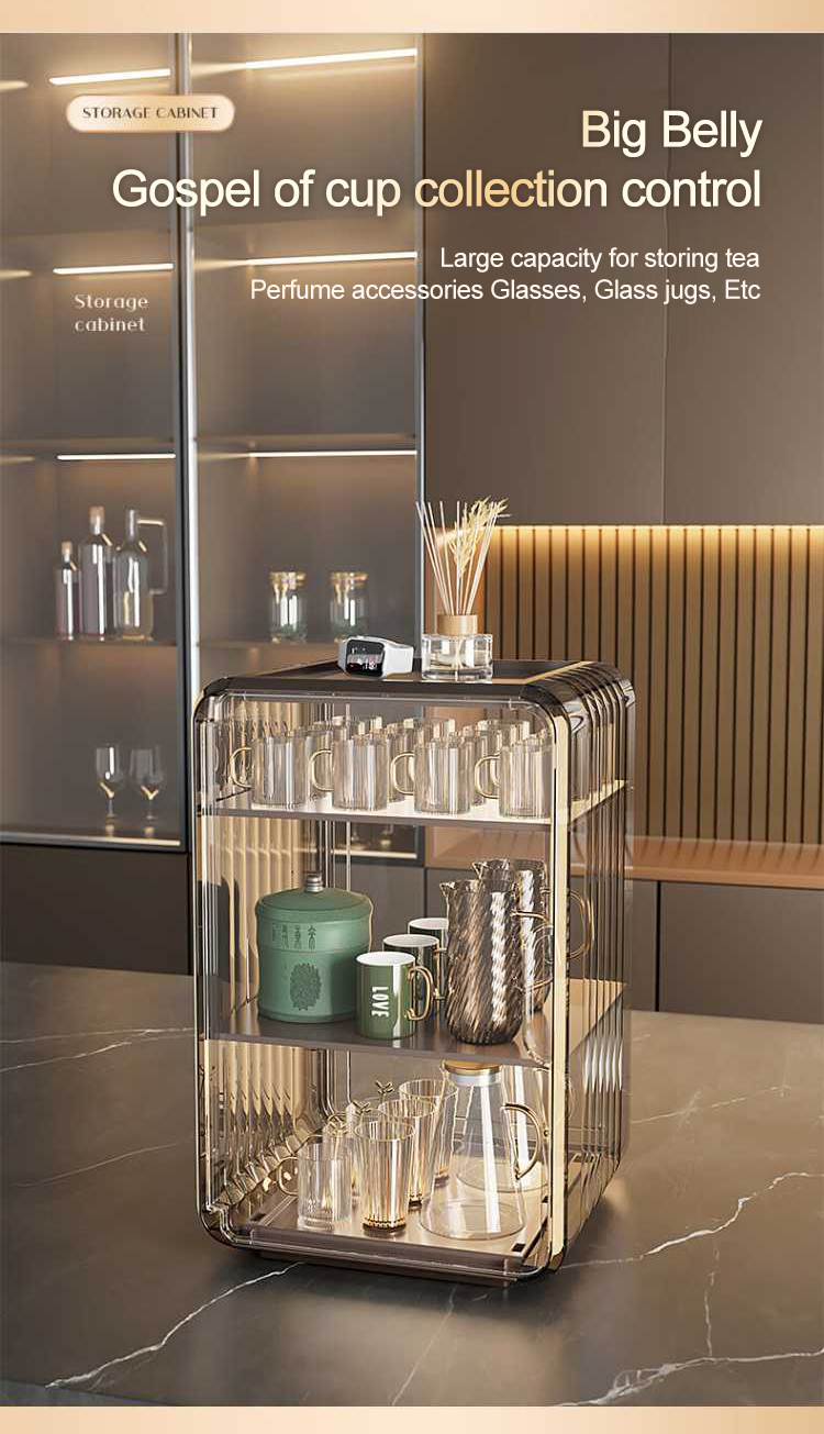 SOFTHOME Cup Storage Rack Water Storage Box Dustproof Glass Tea Cup ...