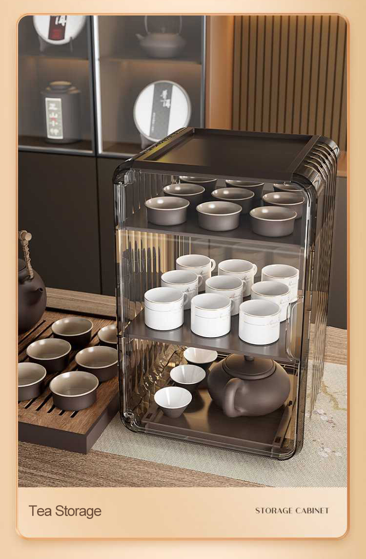 SOFTHOME Cup Storage Rack Water Storage Box Dustproof Glass Tea Cup ...