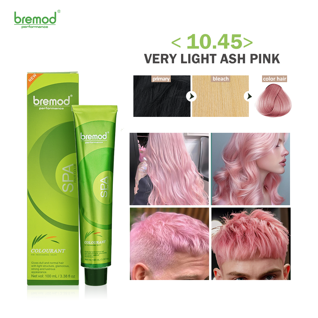 Bremod Hair Color 6.17 Honey Tea Brown Milk Tea Ash 8.17 Pink Purple ...