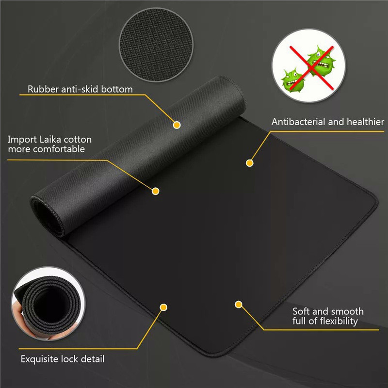 Esports Extended Mouse Pad Gaming Keyboard Pad Mat 80x40CM Non-Slip ...
