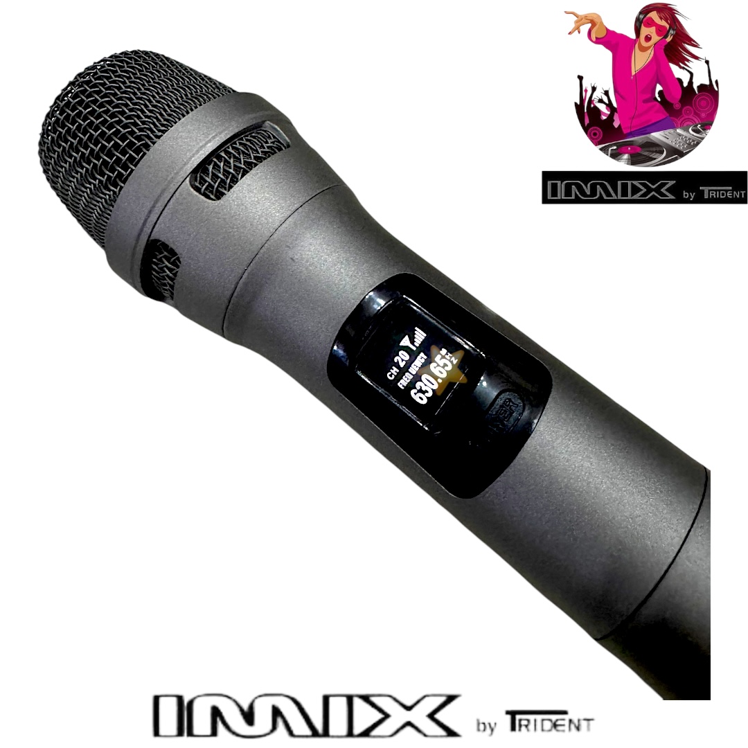 TRIDENT TR09 Single UHF rechargeable wireless microphone wireless plug ...